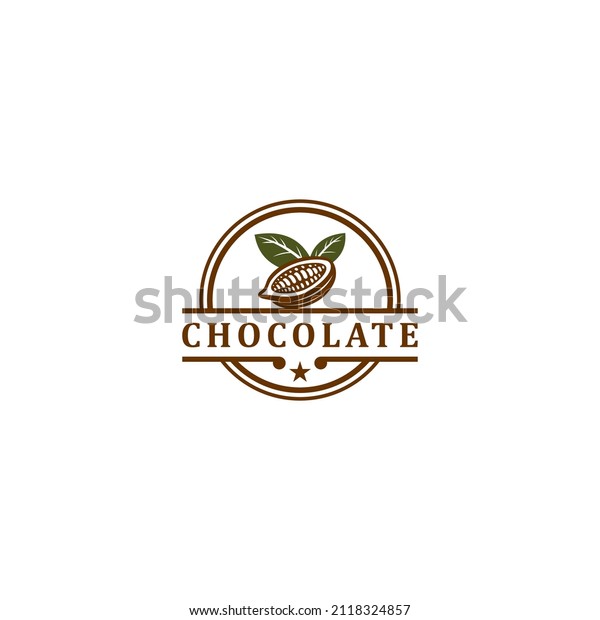 Chocolate Logo Template Vector Icon White Stock Vector (Royalty Free ...