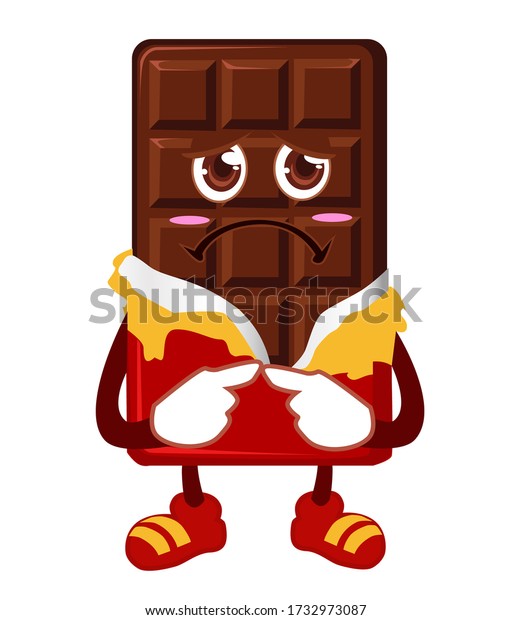 Chocolate Mascot Cartoon Vector Stock Vector (Royalty Free) 1732973087 ...