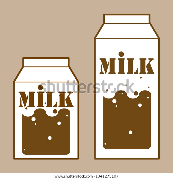 Chocolate Milk Package Vector Cardboard Packaging Stock Vector (Royalty ...