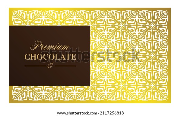 Chocolate Packaging Design Modern Islamic Ornament Stock Vector ...