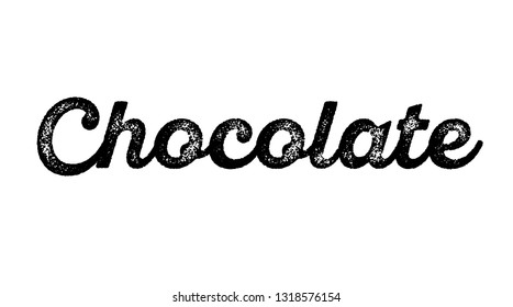 Chocolate Stamp On White Background Sign Stock Vector (Royalty Free ...
