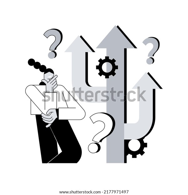 Choice Abstract Concept Vector Illustration Decision Stock Vector ...