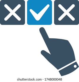 Choice Hand Icon Vector Illustration Stock Vector (Royalty Free ...