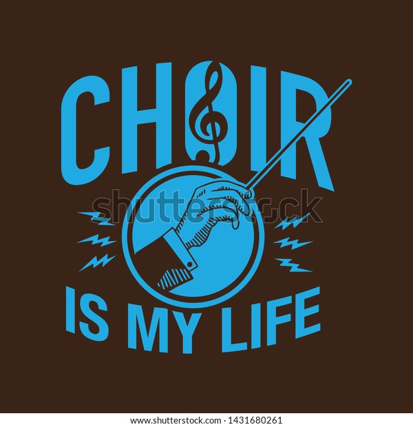 Choir My Life Vector Emblem Design Stock Vector (Royalty Free ...