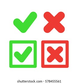 Check Marks Icon Signs Vector Illustration Stock Vector (Royalty Free ...