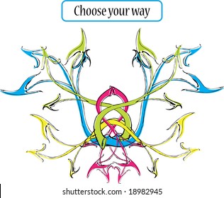 Choose Your Way Stock Vector (Royalty Free) 18982945 | Shutterstock