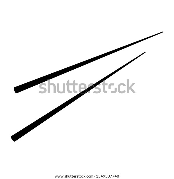 Chopstick Vector Icon Chop Sticks Illustration Stock Vector (Royalty ...
