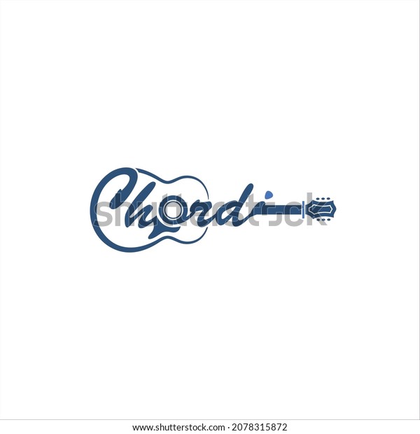 Chord Logo Vector Guitar Template Stock Vector (Royalty Free ...
