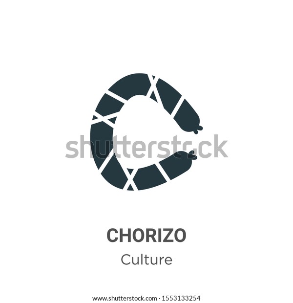 Chorizo Vector Icon On White Background Stock Vector (Royalty Free ...