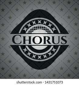 Chorus Black Emblem Vector Illustration Detailed: vector de stock ...