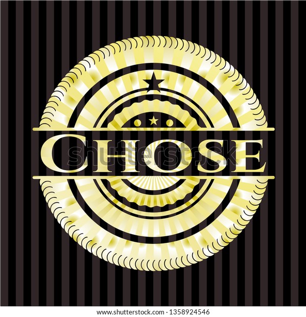 Chose Golden Badge Stock Vector (Royalty Free) 1358924546 | Shutterstock