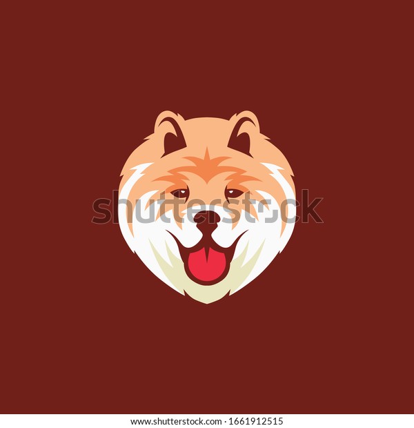 Chow Chow Dog Logo Vector Icon Stock Vector (Royalty Free) 1661912515