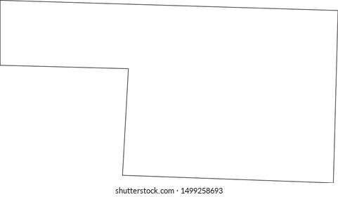 Christian County Map Missouri State Stock Vector (Royalty Free ...