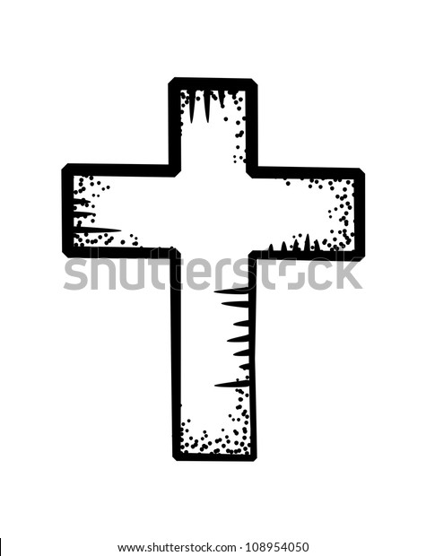 Christian Cross Doodle Stock Vector (Royalty Free) 108954050 | Shutterstock