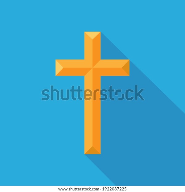 Christian Cross Icon Logo App Ui Stock Vector (Royalty Free) 1922087225 ...