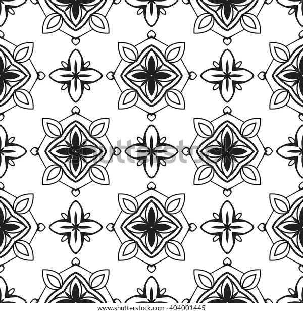 Christian Geometric Pattern Seamless Monochrome Stock Vector (Royalty ...