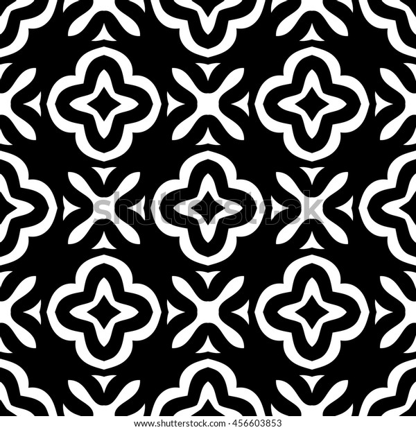 Christian Geometric Pattern Seamless Monochrome Stock Vector (Royalty ...
