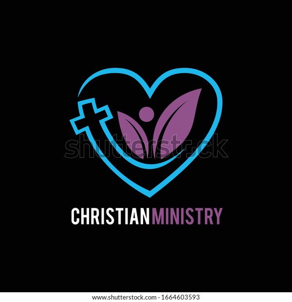 Christian Ministry Vector Design Concept Stock Vector (Royalty Free ...