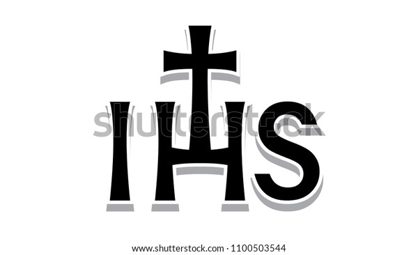 Christian Monogram Jesus Christ Savior Lord Stock Vector (Royalty Free ...