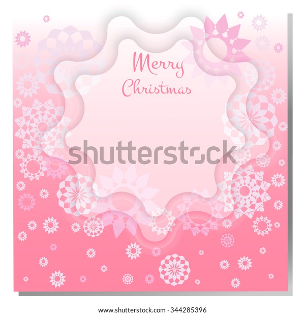 Christmas Background Gritting Card Invitation Label Stock Vector ...