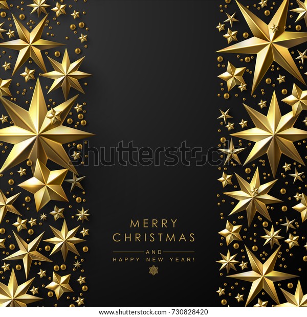 Christmas Background Vertical Decorative Borders Made Stock Vector ...