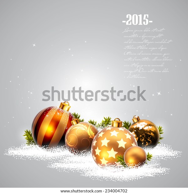 Christmas Balls Design Stock Vector (Royalty Free) 234004702