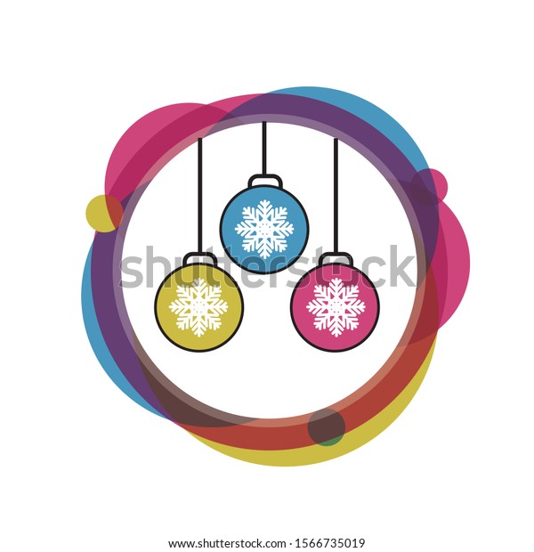Christmas Bauble Symbol Icon Vector Illustration Stock Vector (Royalty ...