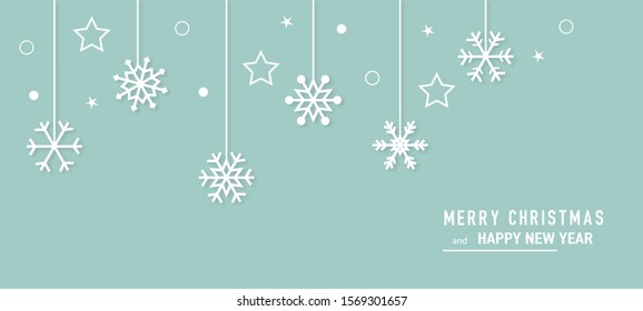 Christmas Card Snowflake Border Vector Xmas Stock Vector (Royalty Free ...
