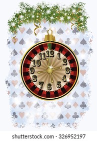 Christmas Casino Background Vector Illustration Stock Vector (Royalty ...