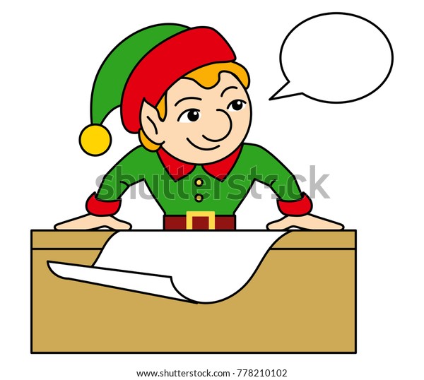 Christmas Elves Working Office Stock Vector (Royalty Free) 778210102 ...