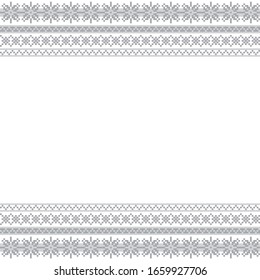 Christmas Fair Isle Border Template This Stock Vector (Royalty Free ...