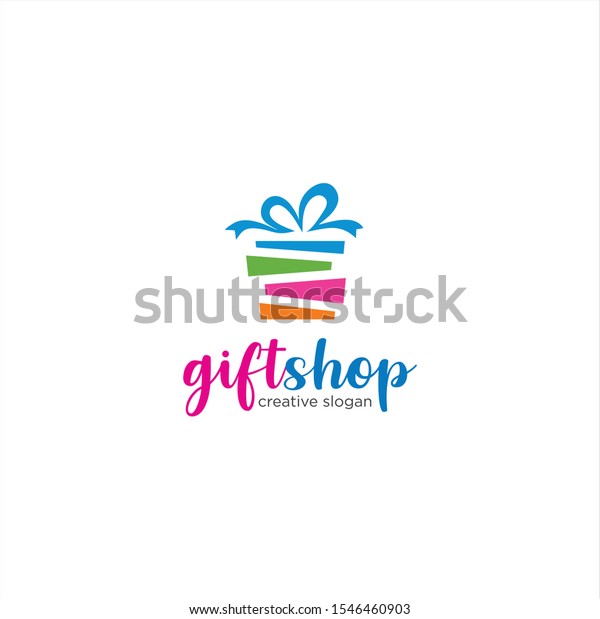 Christmas Gift Logo . Gift Logo Design Vector Stock . Gift Store Shop ...
