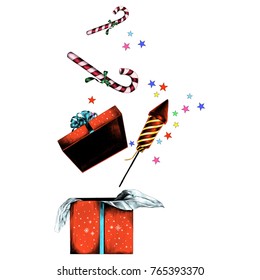 5,351 Christmas gift explode Images, Stock Photos & Vectors | Shutterstock