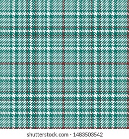 Christmas Glen Check Seamless Pattern Stock Vector (Royalty Free ...