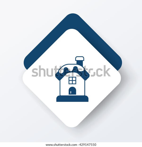 Christmas House Icon Stock Vector (Royalty Free) 429147550 | Shutterstock