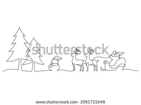 Christmas Tree Line Drawing | Free download on ClipArtMag