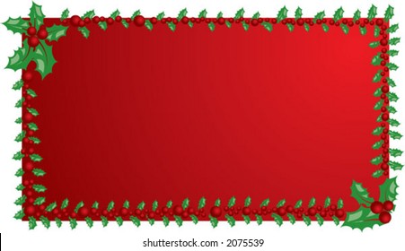 Christmas Mistletoe Frame Elements Design Vector Stock Vector (Royalty ...