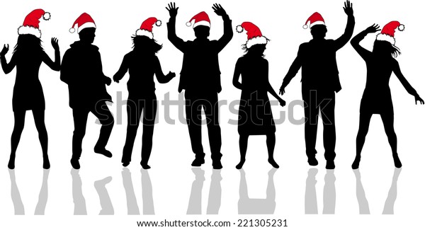 Christmas Party Stock Vector (Royalty Free) 221305231
