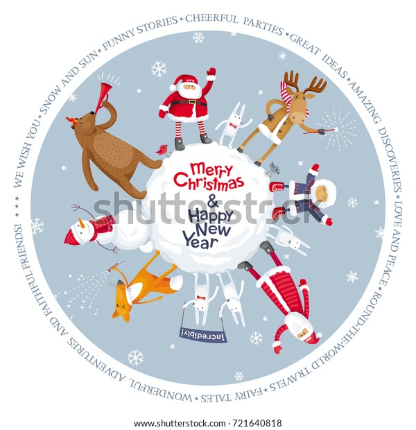 Christmas Planet Vector Merry Christmas Image Stock Vector (Royalty ...