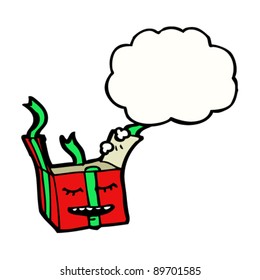 Christmas Present Cartoon Character Stock Vector (Royalty Free ...