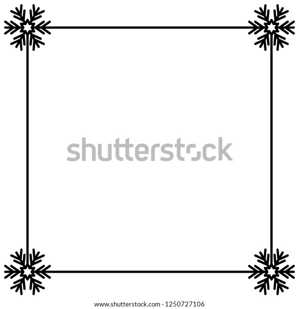 12 White Winter Corner Boarders Images, Stock Photos & Vectors ...