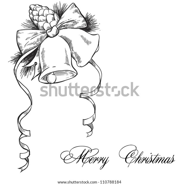 Christmas Sketch Bells Stock Vector (Royalty Free) 110788184
