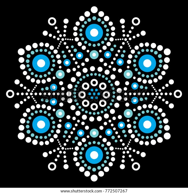 Christmas Snowflake Dot Art Vector Design Stock Vector (Royalty Free ...