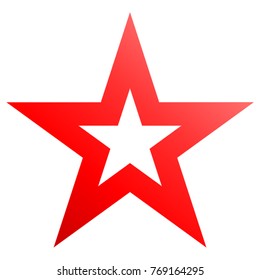 Two Star Red Logo Vector: vector de stock (libre de regalías ...