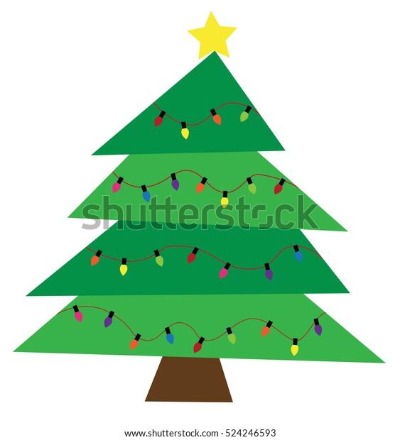 217 Cute Christmas Tree Light Strings Stock Vectors, Images & Vector ...