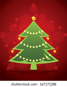 Christmas Tree Star Background Stock Vector (Royalty Free) 167171288 ...