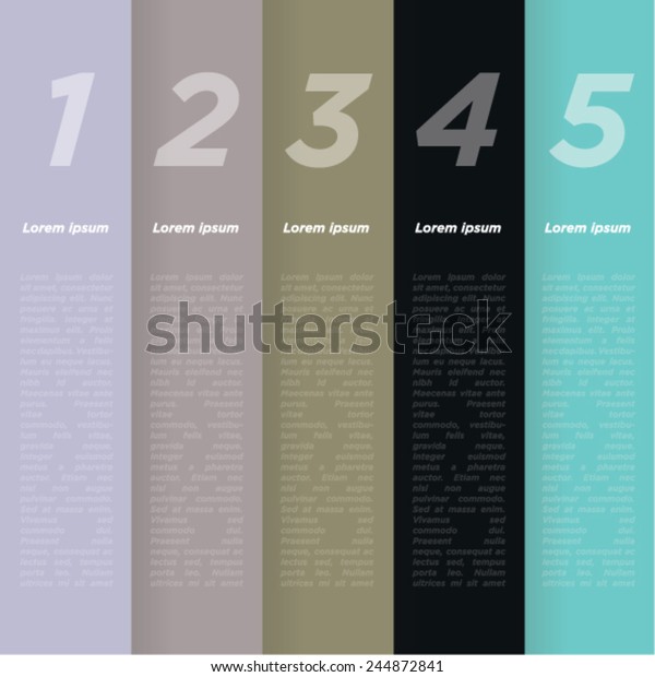 Chromatic Harmony Color Palette Colored Vertical Stock Vector (Royalty ...
