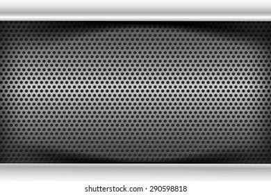 Chrome Black Grey Background Texture Vector Stock Vector (Royalty Free ...
