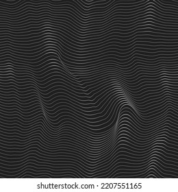 Chrome Color Wavy Seamless Pattern Stock Vector (Royalty Free ...