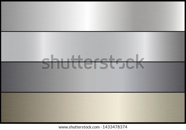 Chrome Metal Silver Texture Vector Icon Stock Vector (Royalty Free ...